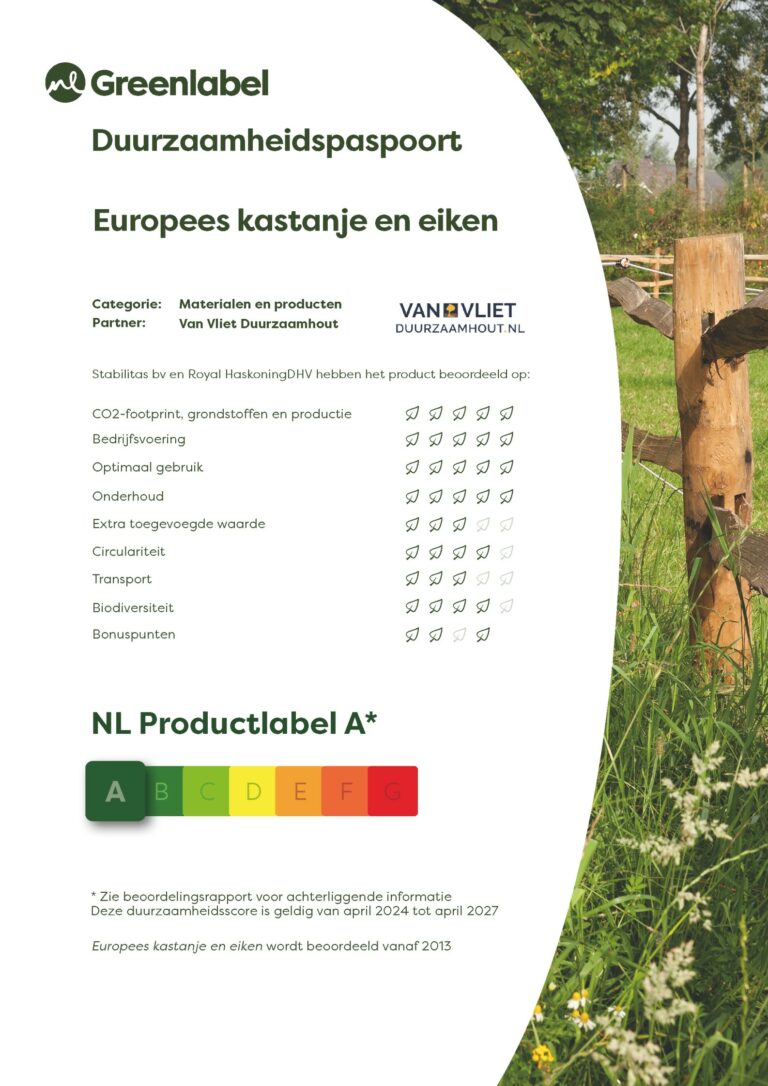 NL Greenlabel › Robuust en veelzijdig: Europees hout van Van Vliet Duurzaamhout
